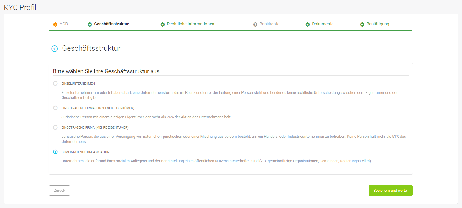 Wie läuft der KYC Prozess ab? - Payyo-Unterstützung