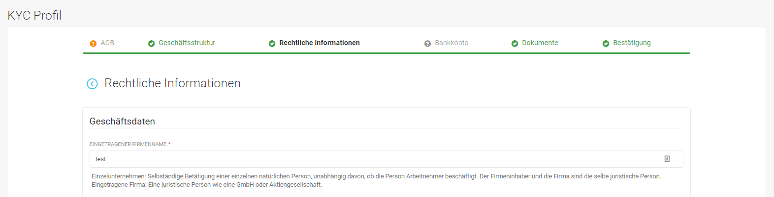 Wie läuft der KYC Prozess ab? - Payyo-Unterstützung